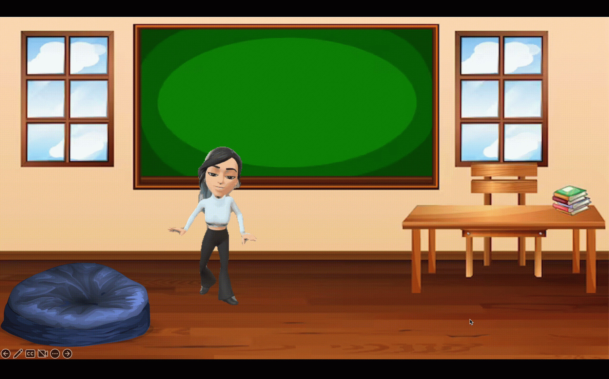 Cómo crear y utilizar un aula interactiva Bitmoji en PowerPoint | ClassPoint