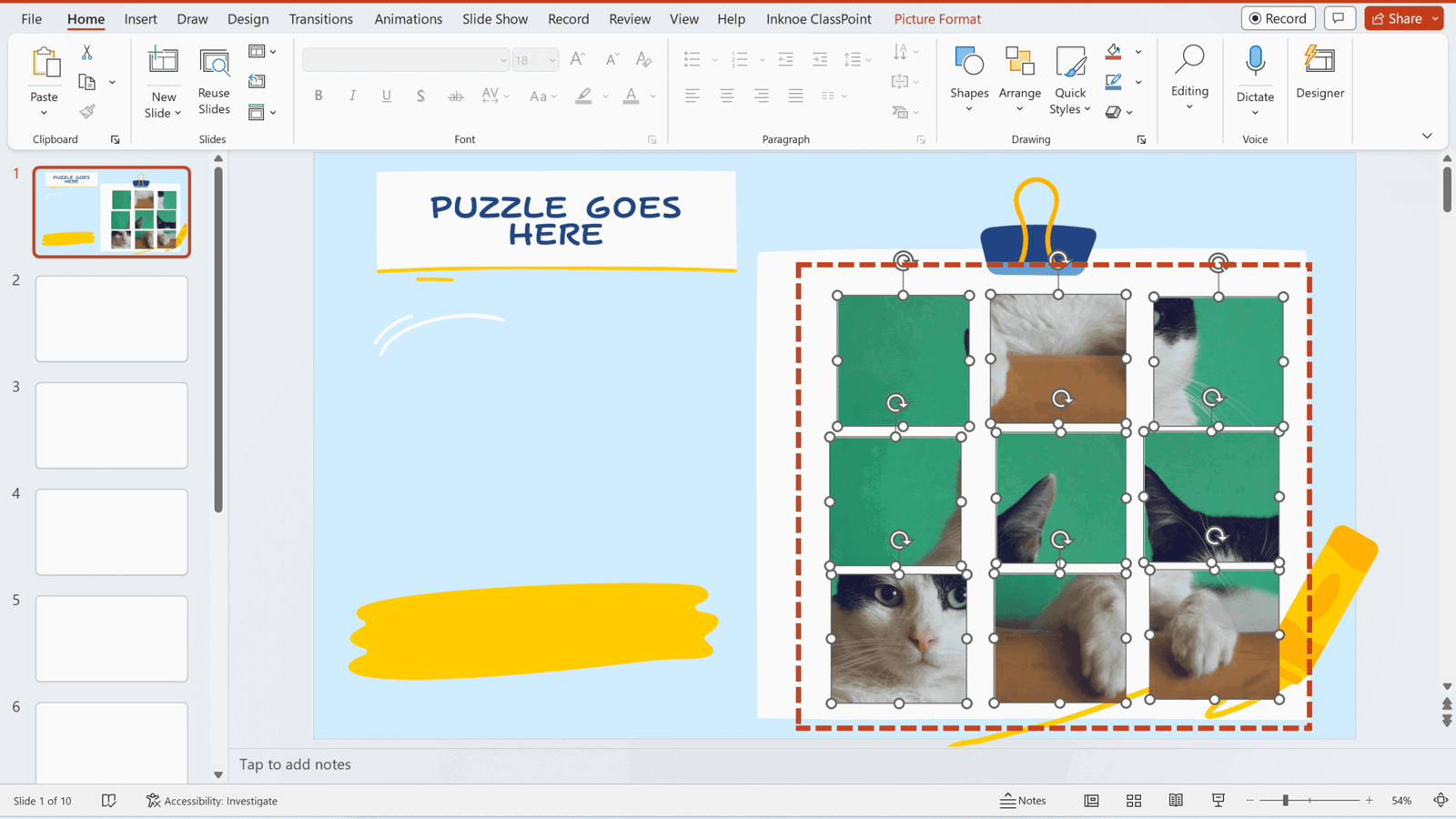Interactive PowerPoint Puzzle Template And 5-Step Tutorial | ClassPoint