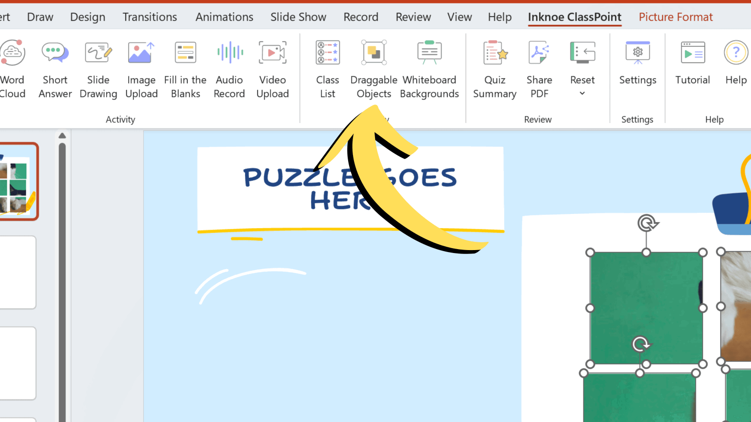 Plantilla PowerPoint Interactiva De Rompecabezas Y Tutorial En 5 Pasos ...