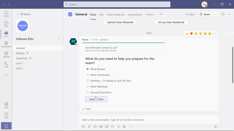 How To Poll In Microsoft Teams: 3 Ways For Teachers - ClassPoint Blog ...