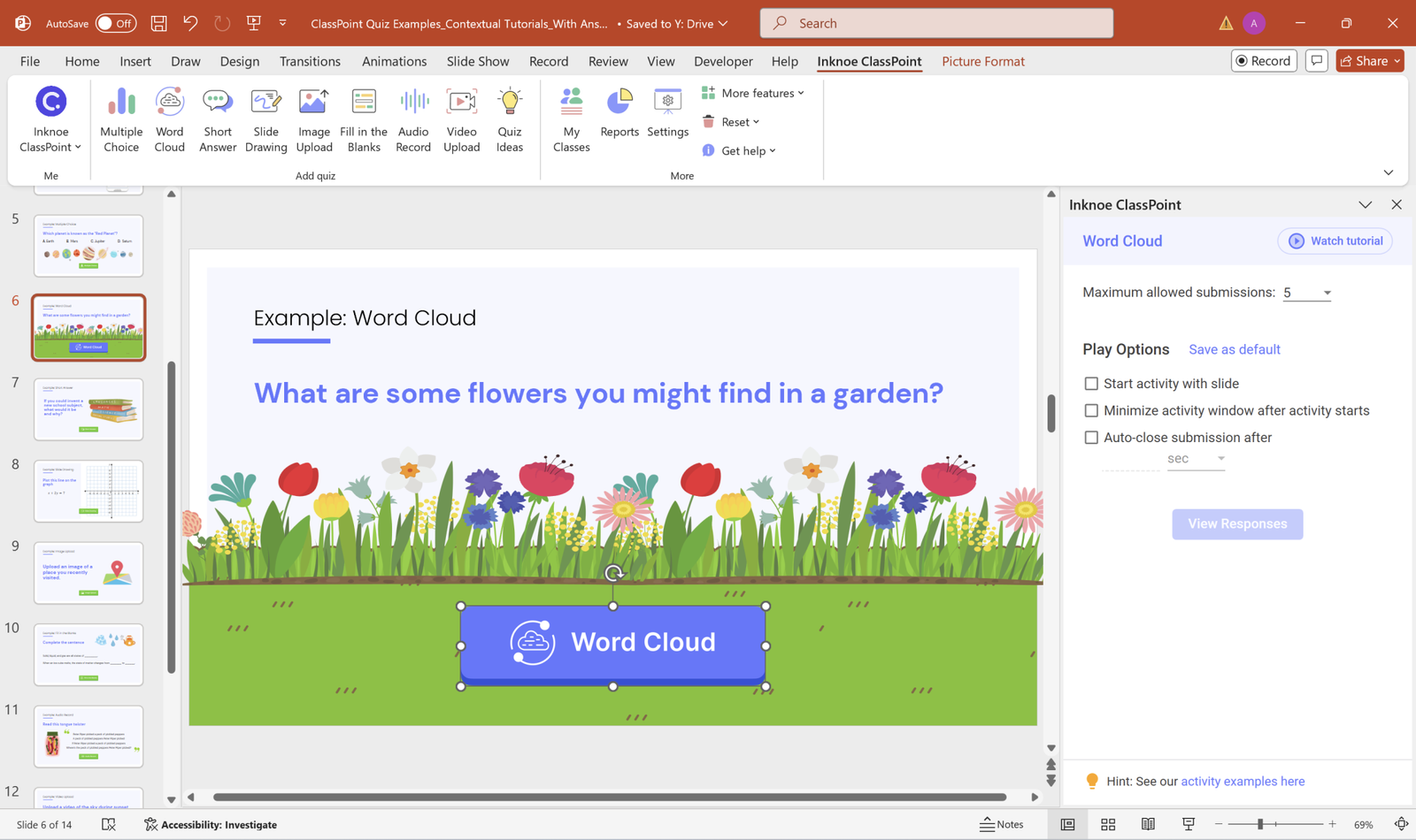 How To Create A Word Cloud In PowerPoint | ClassPoint