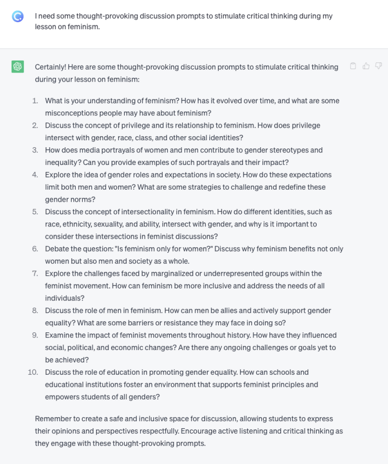 ChatGPT Examples: 100+ ChatGPT Prompts For Teachers | ClassPoint