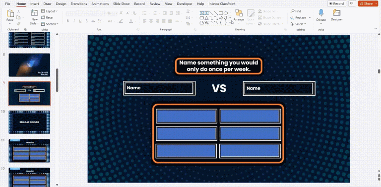 Family Feud PowerPoint Template And Step-by-Step Tutorial | ClassPoint