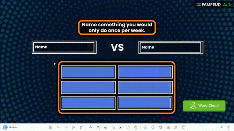 Family Feud PowerPoint Template And Step-by-Step Tutorial | ClassPoint