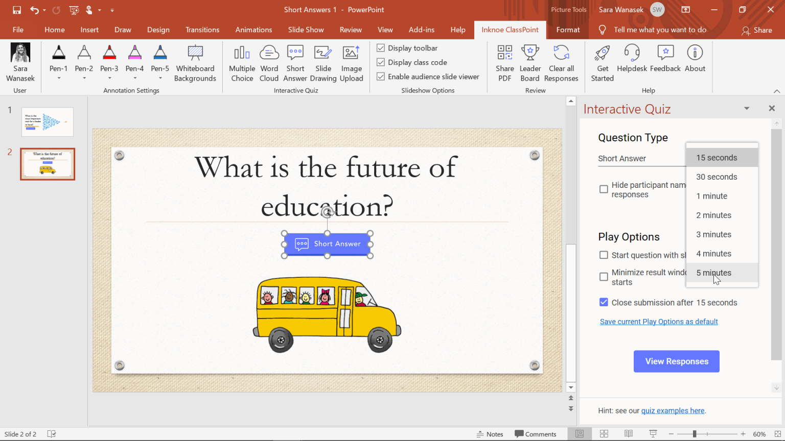 Utilisez Des Questions Interactives à Réponse Courte Pour Transformer ...