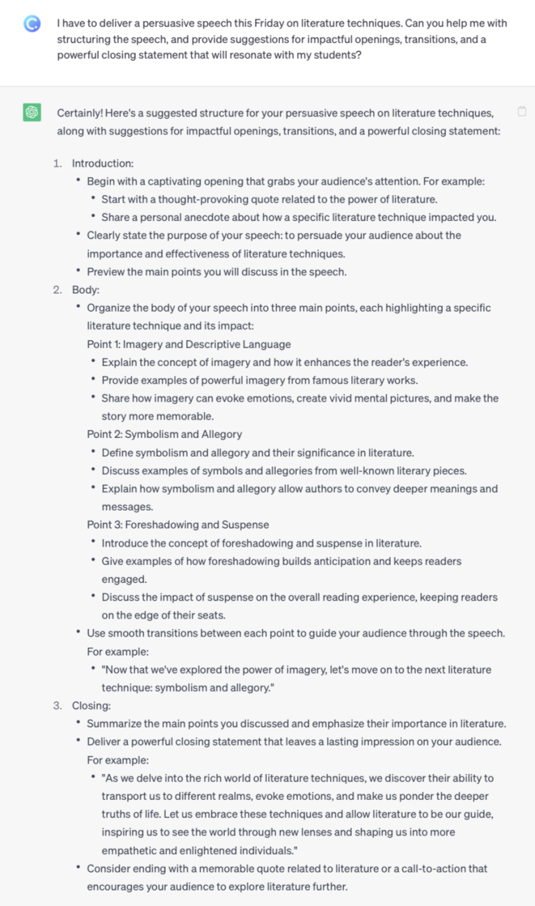 ChatGPT Examples: 100+ ChatGPT Prompts For Teachers | ClassPoint