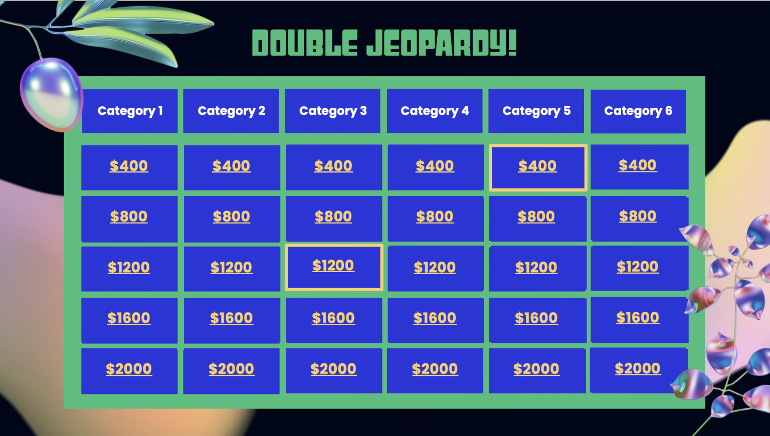 Cómo Hacer Un Juego De Jeopardy En PowerPoint (plantilla Reproducible ...