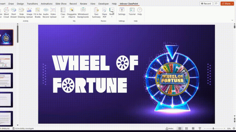 Wheel Of Fortune PowerPoint Template And Tutorial (Free DIY Template ...