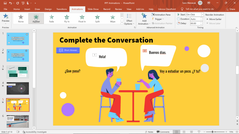 8 Simple PowerPoint Animations For Any Classroom - ClassPoint Blog ...