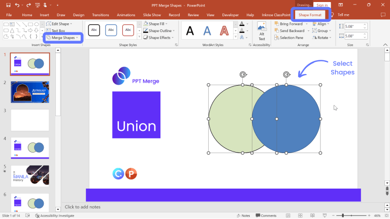 5 Ways To Merge Shapes In PowerPoint: A No-Nonsense Guide - ClassPoint ...