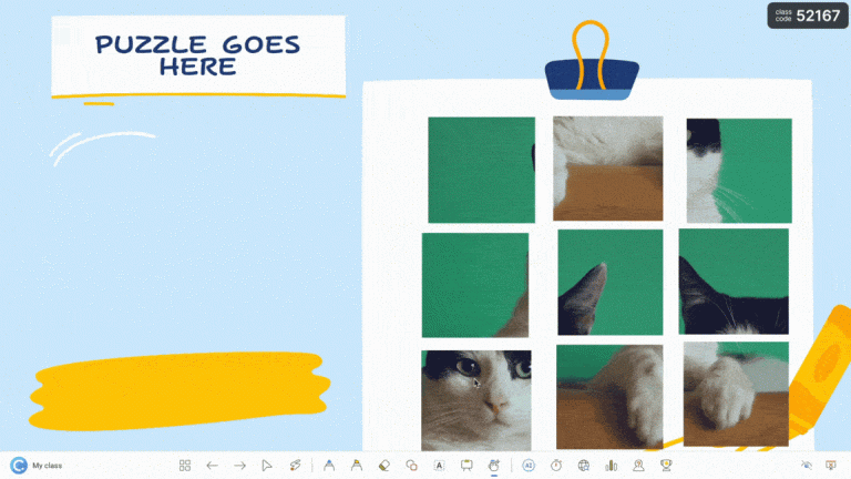 Interactive PowerPoint Puzzle Template And 5-Step Tutorial | ClassPoint