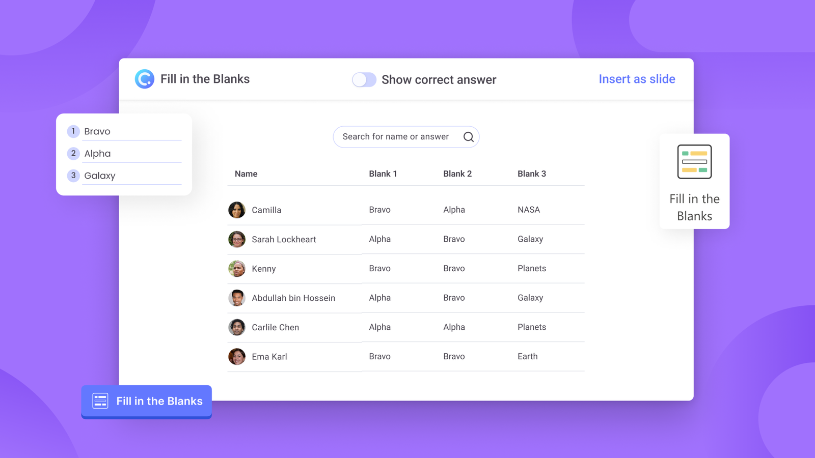 150 Fun Fill In The Blank Game Questions For All Subjects | ClassPoint
