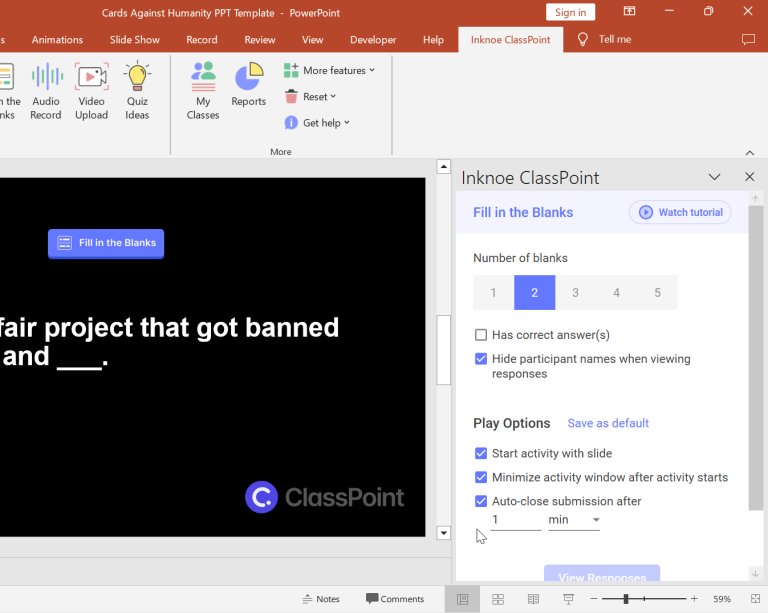 150 Fun Fill In The Blank Game Questions For All Subjects | ClassPoint
