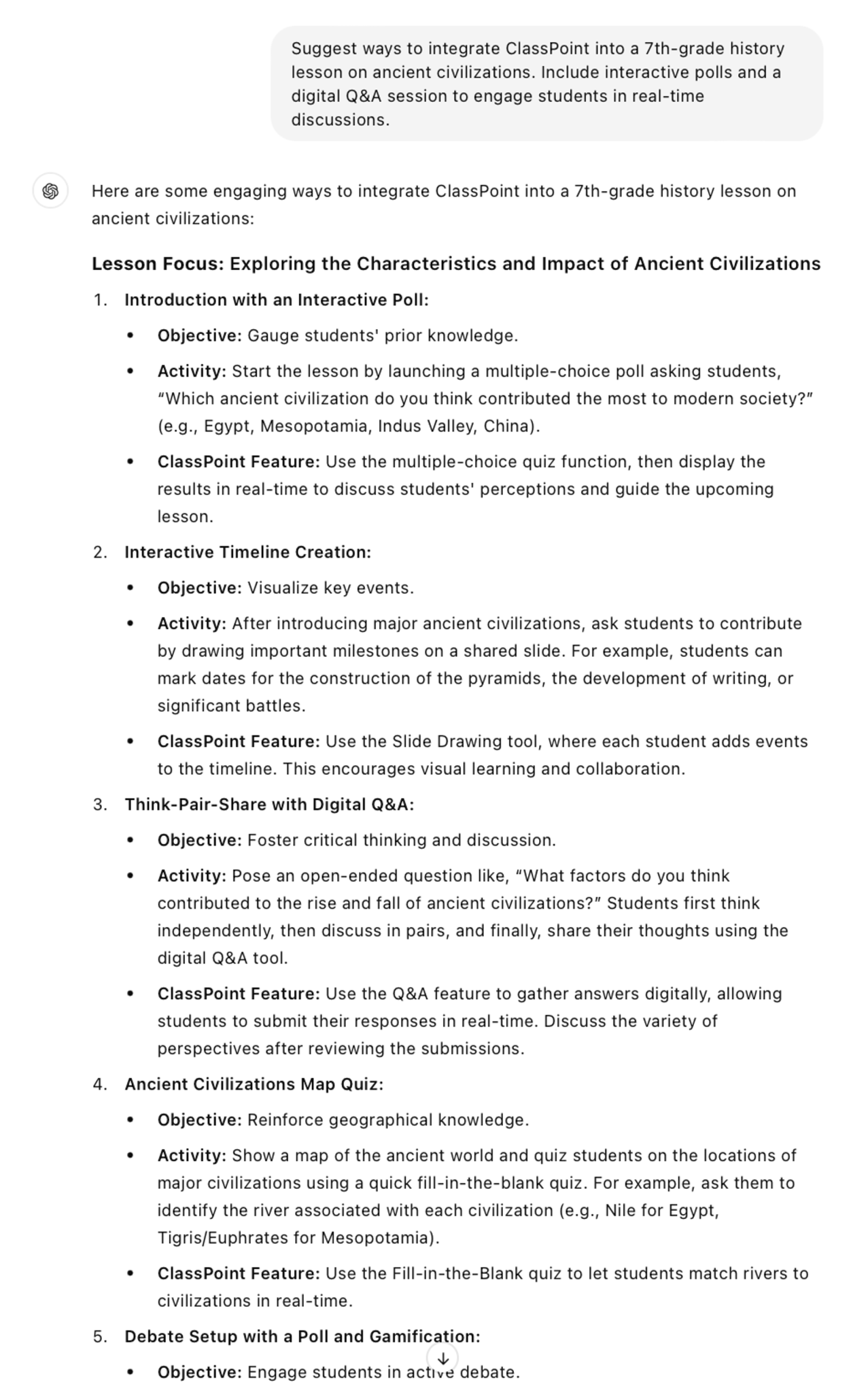 ChatGPT Cheat Sheet For Teachers (180 Copyable Prompts) | ClassPoint