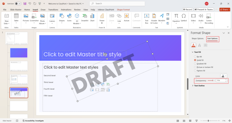 2 Easy Ways To Add A Watermark For PowerPoint (Tutorial) | ClassPoint