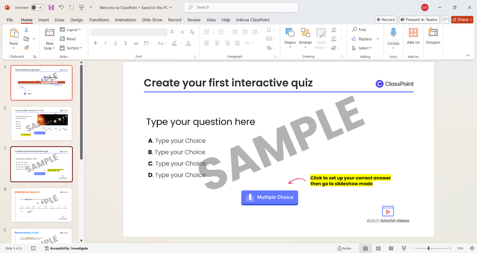 2 Easy Ways To Add A Watermark For PowerPoint (Tutorial) | ClassPoint