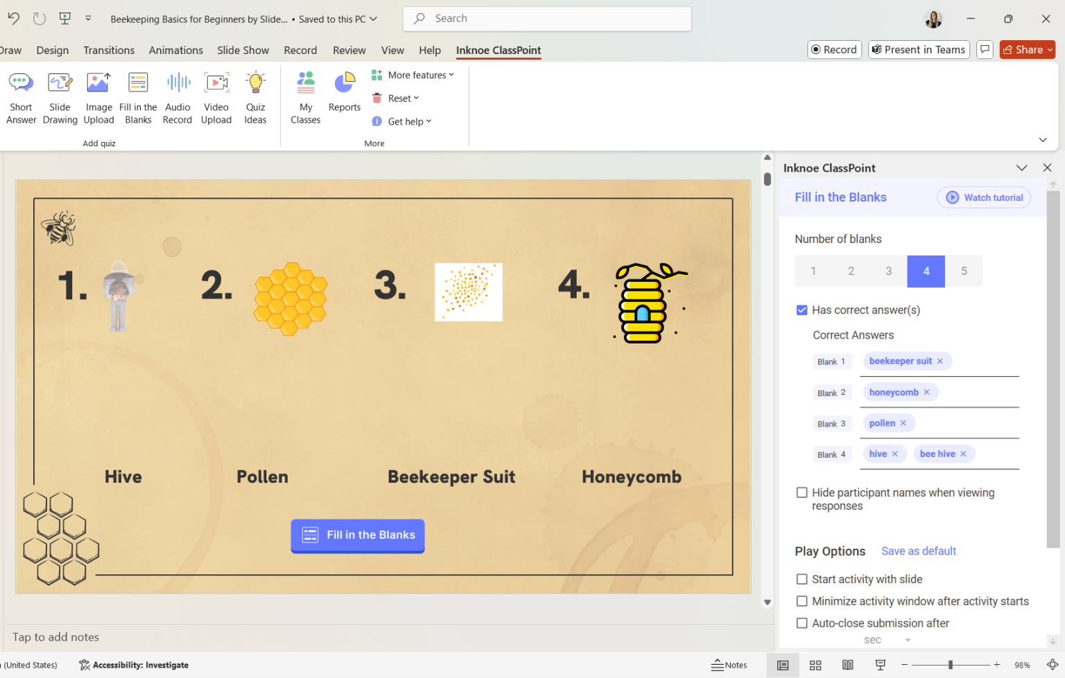 How To Create Interactive Matching Activities In PowerPoint (An Easy 3 ...