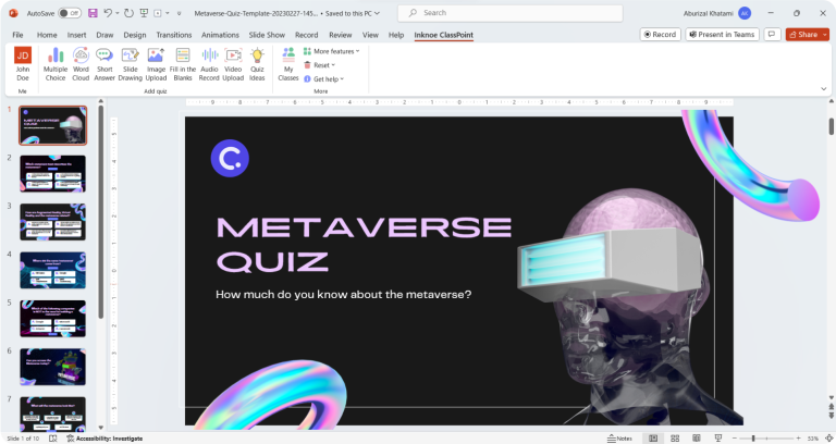How To Create A Classroom Quiz Competition In PowerPoint - ClassPoint ...