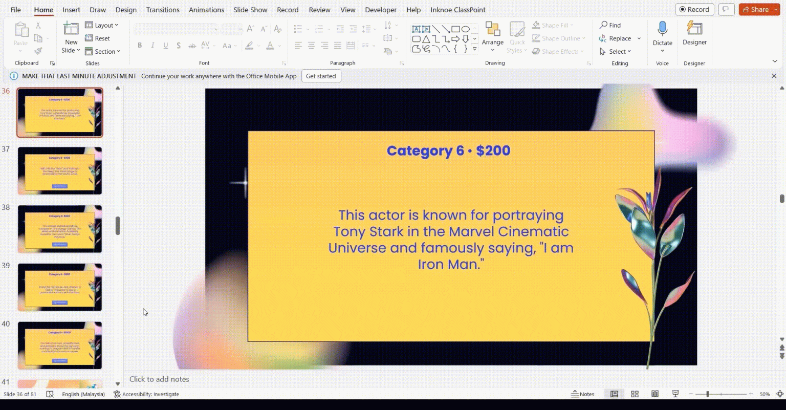Comment Créer Un Jeu Jeopardy Sur Powerpoint Modèle Jouable